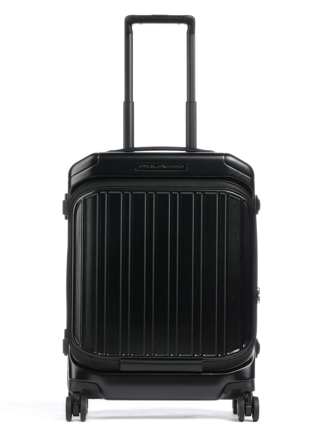 Piquadro Pq-Light Fast-Check Chariot À Bagages À Main Noir Mat ...
